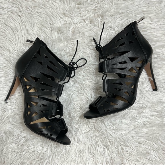 Jessica Simpson | Shoes | Jessica Simpson Lace Up Strappy Geometric Cut ...